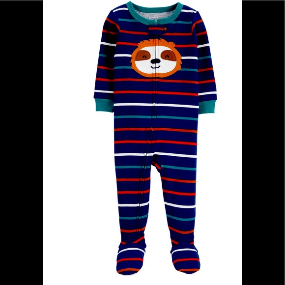 Carter's | Pajamas | Nwt 3t 3 Carters Rainbow Sloth Ape Preppy Pajamas ...